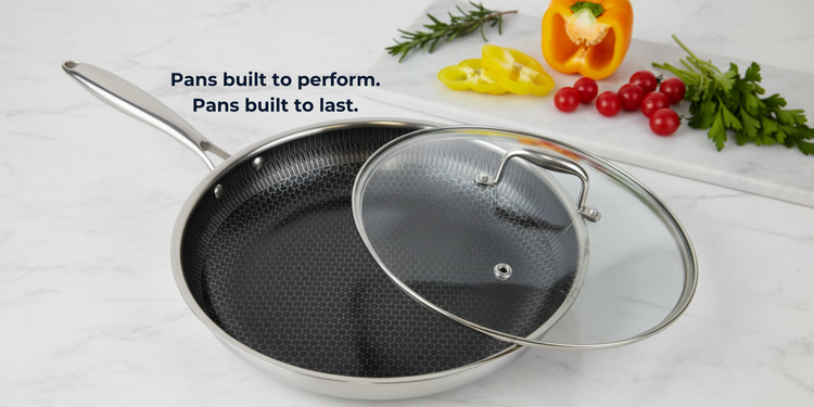 VERTEX Cookware Set (6-Piece) | Hybrid Quick-Release Pans + Lids ...